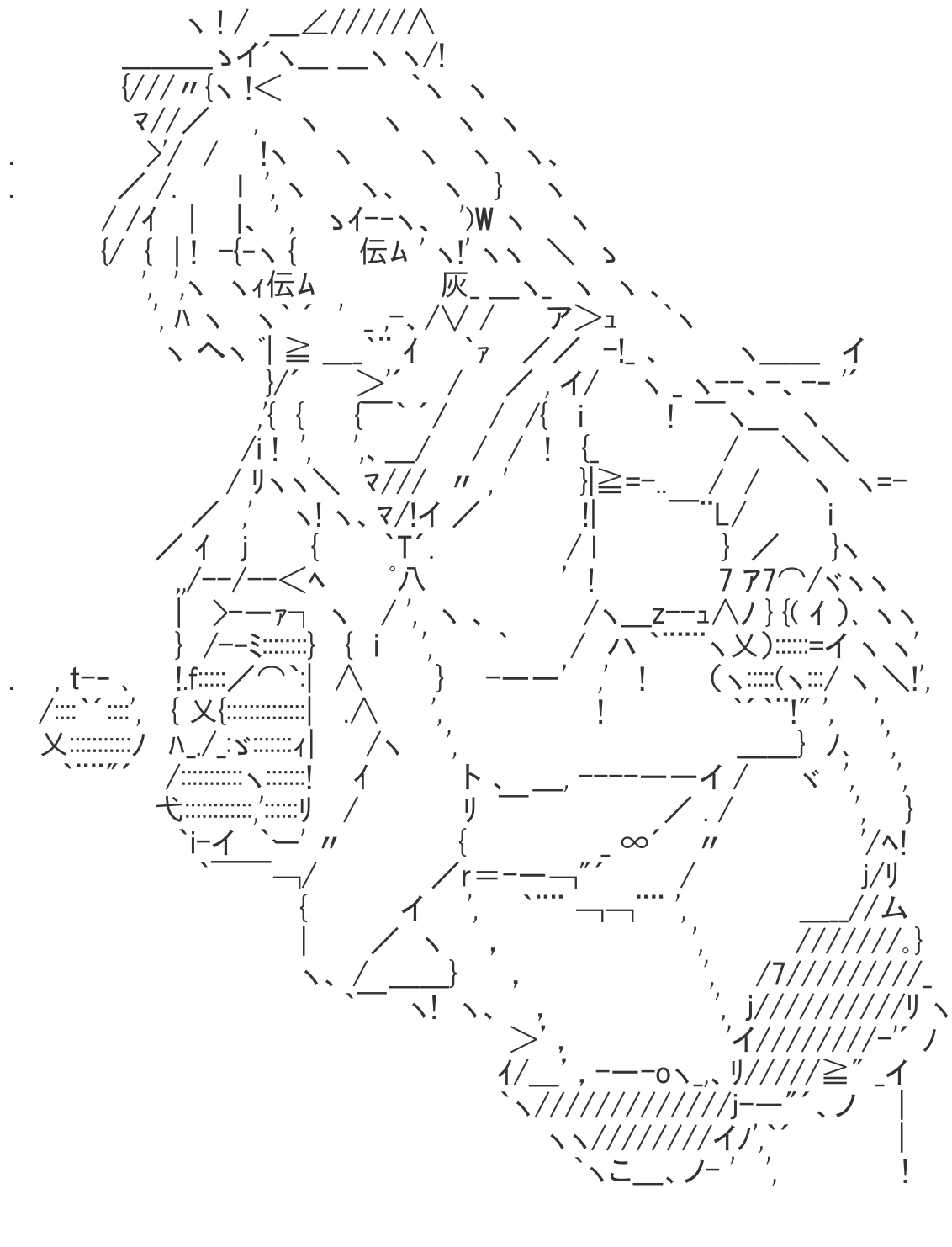 佐倉杏子R18・01（基本） | AAHub - スマホ対応のアスキーアートビューアー