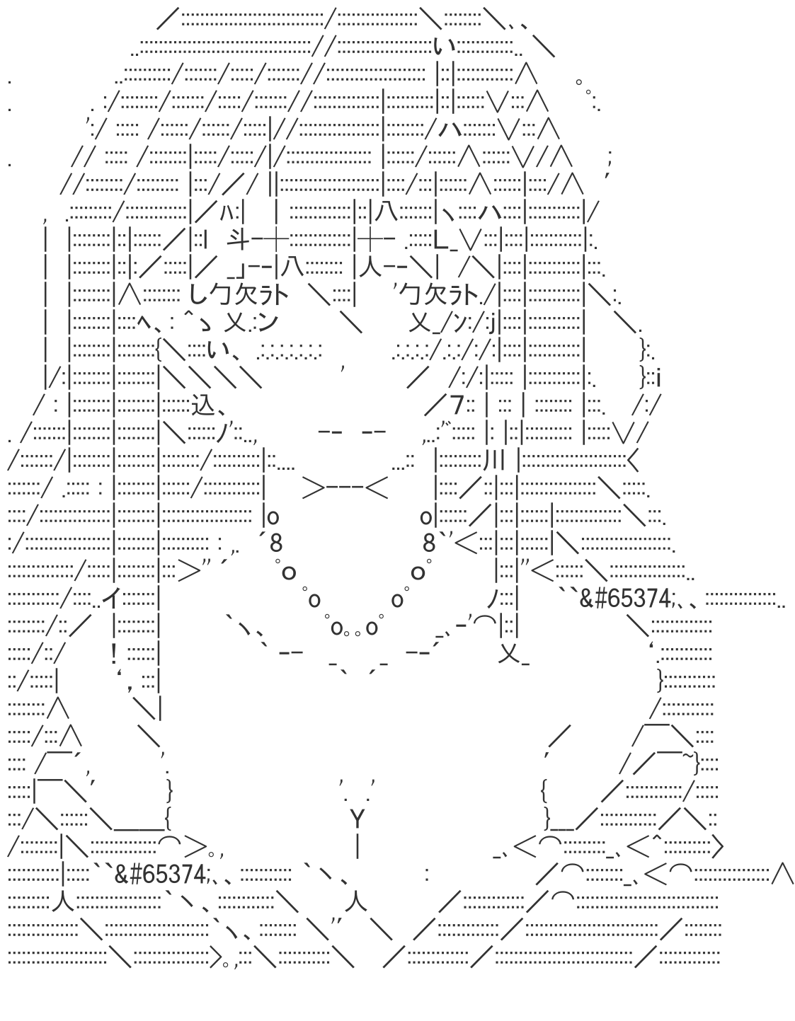 渋谷凛03（R18） | AAHub - スマホ対応のアスキーアートビューアー