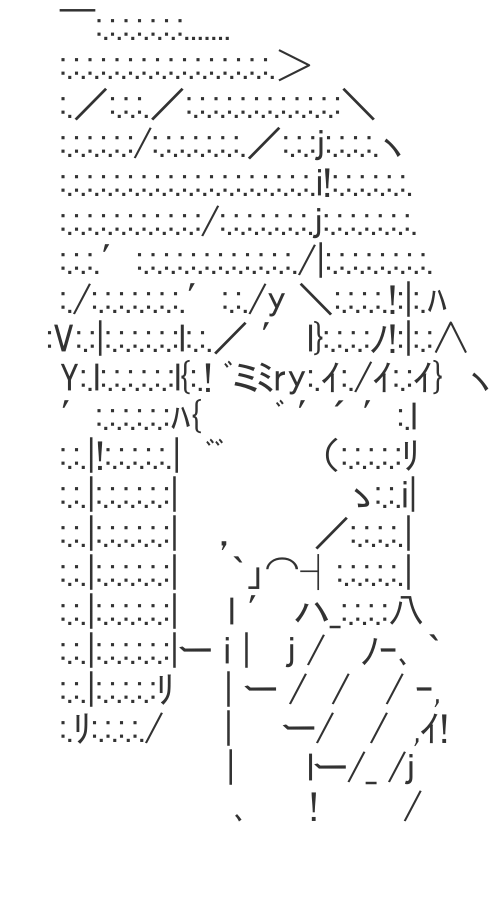佐々木01（基本） | AAHub - スマホ対応のアスキーアートビューアー