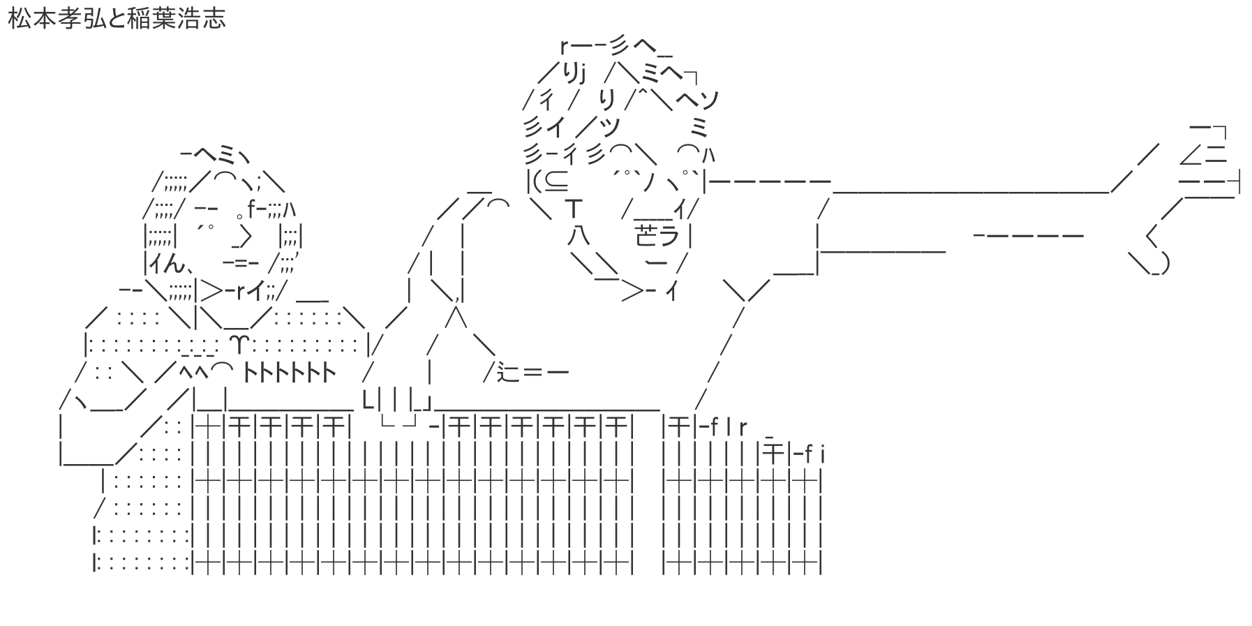 実在人物パロディバンド・アイドルグループ | AAHub - スマホ対応のアスキーアートビューアー