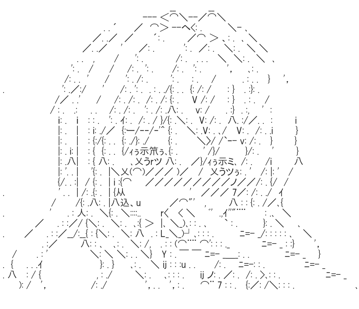 三宮三葉04（R18） | AAHub - スマホ対応のアスキーアートビューアー