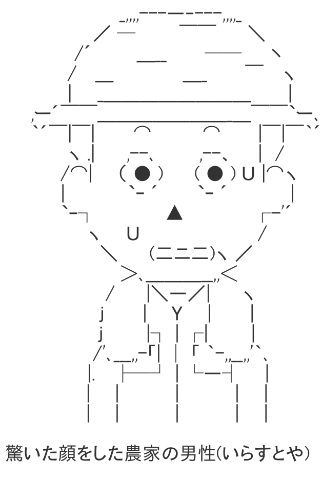 人間・モブ06（農業・畜産・飲食・メイド） | AAHub - スマホ対応のアスキーアートビューアー