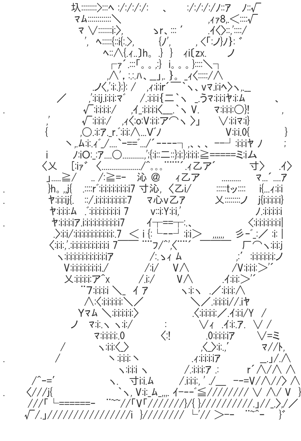 前川みく02（R18） | AAHub - スマホ対応のアスキーアートビューアー