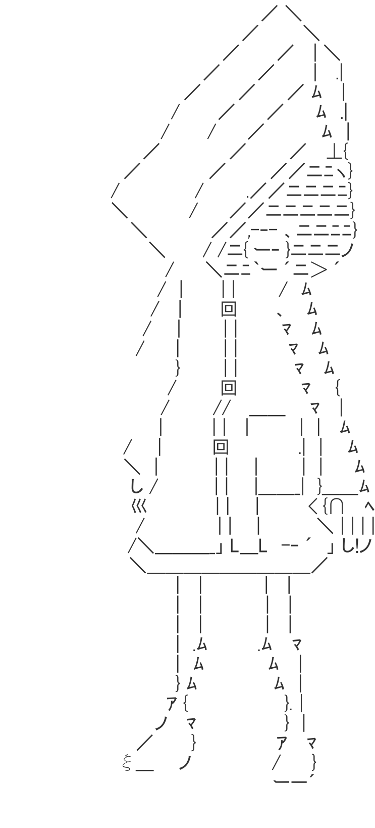 LITTLE NIGHTMARES -リトルナイトメア- | AAHub - スマホ対応のアスキーアートビューアー