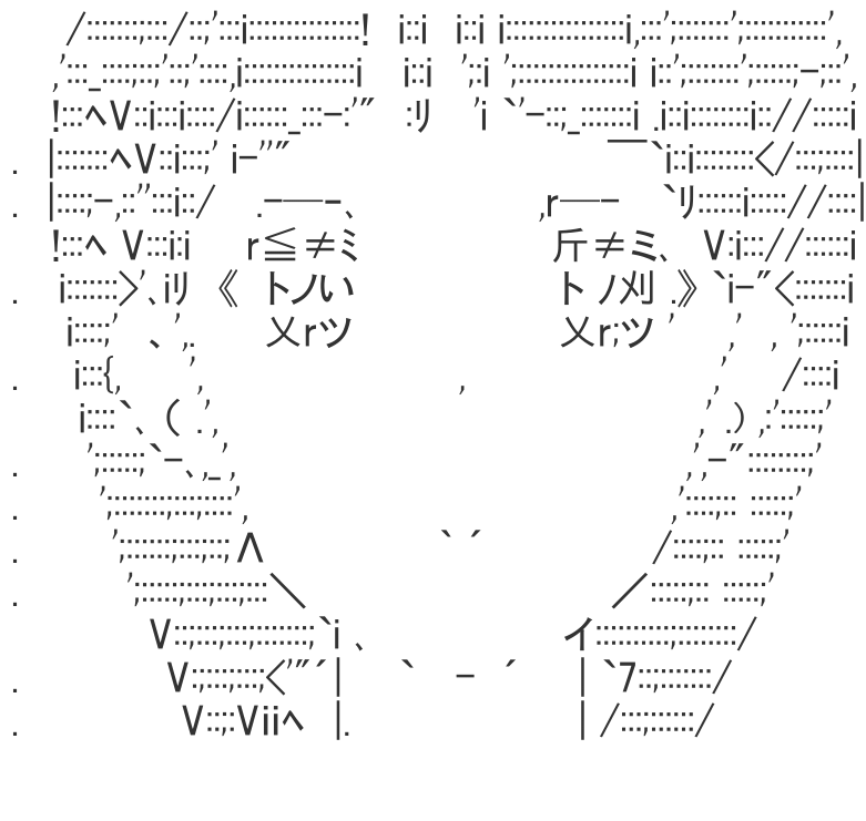 桐ヶ谷直葉01（バストアップ・制服） | AAHub - スマホ対応のアスキーアートビューアー